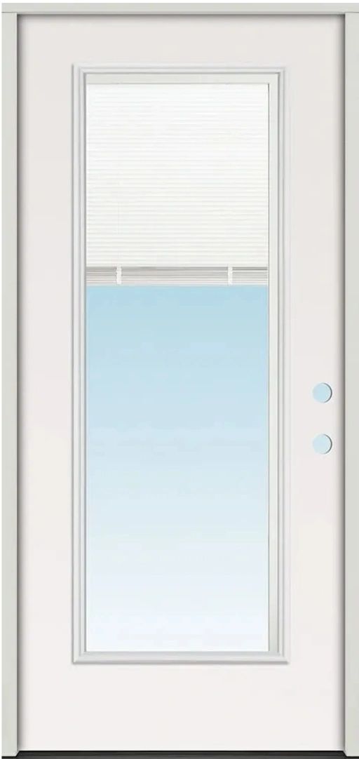 Mini-Blind Fiberglass Door 32"inch Pre hung unit