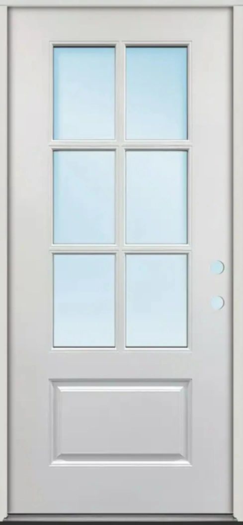 6 lite Fiberglass Door Pre hung unit