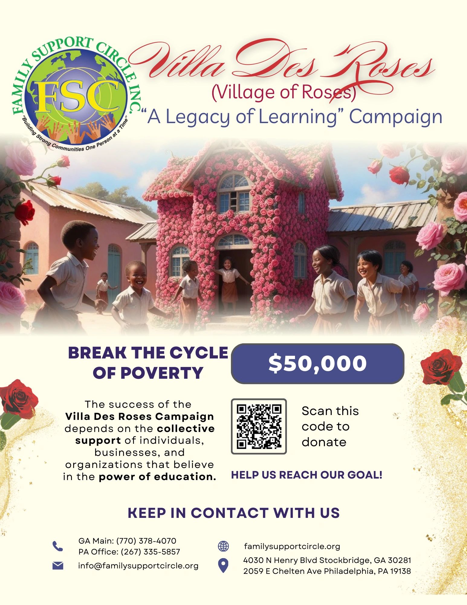 Transforming Lives: The Villa Des Roses Campaign