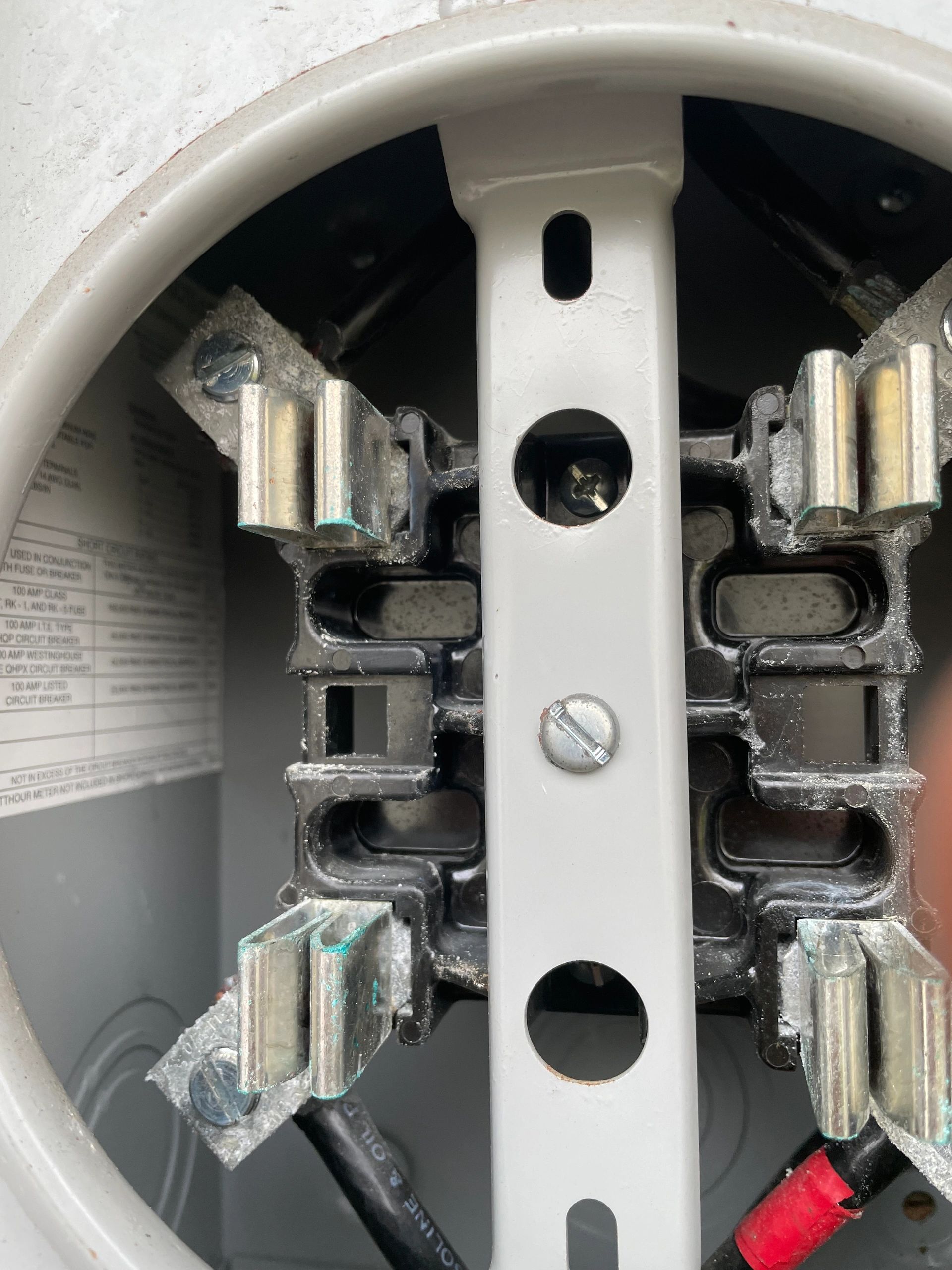 Meter Socket Corrosion