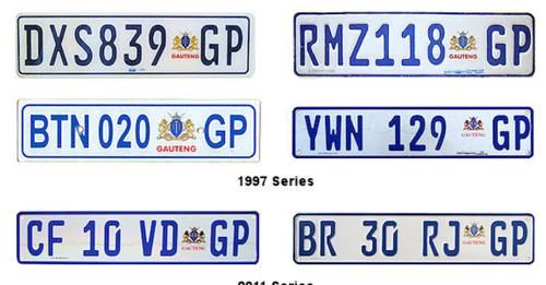 Gauteng is introducing new number plates in April.