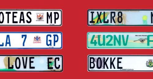 The most expensive SA number plate costs over R100k.
