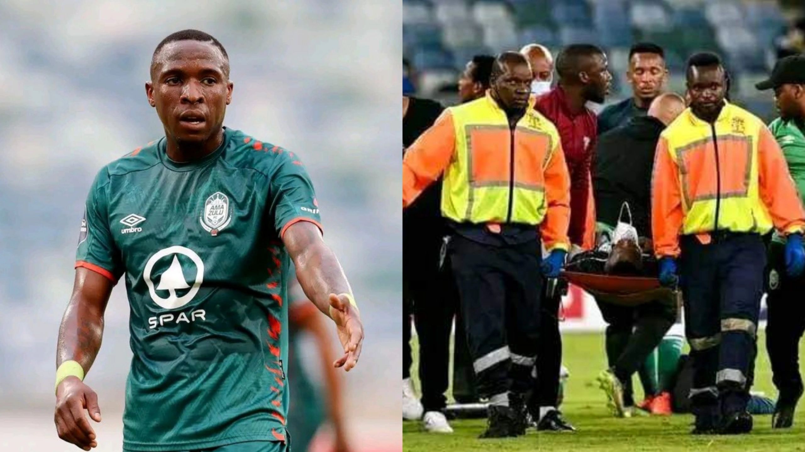 Tragic scenes as AmaZulu George Maluleka collapsed in the pitch