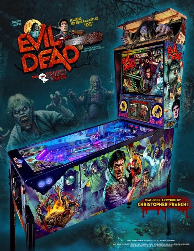Evil Dead Pinball Machine by Spooky Pinball Deposit Only