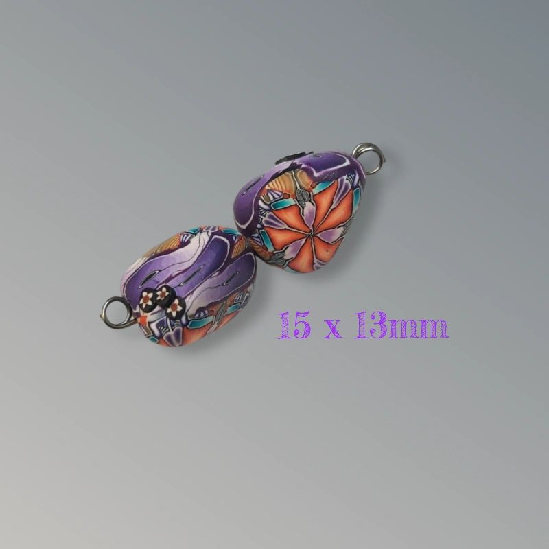 Violet n Peach Pinch pair