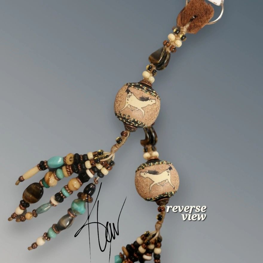 Cave Painted Horse Keychain