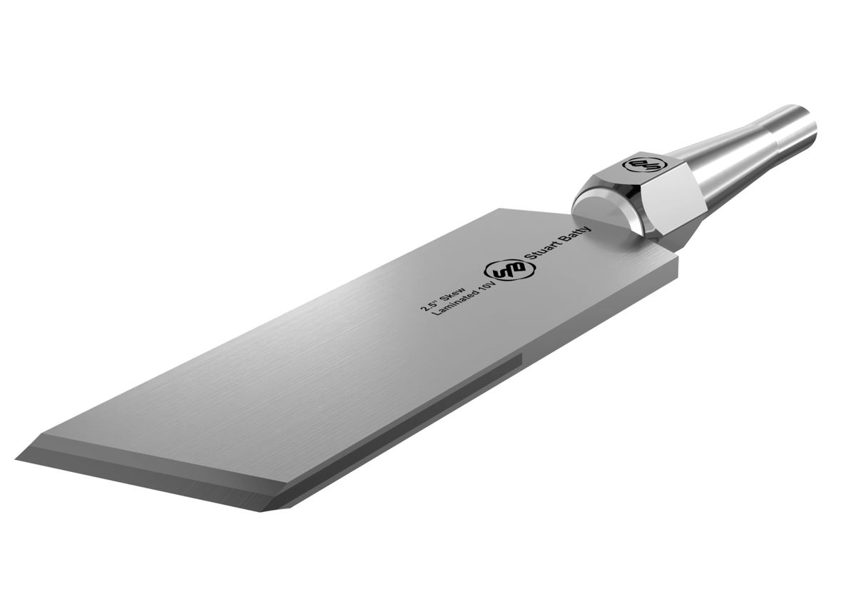 Skew Chisel 2 1/2" Laminated 10V™ with Removable Bolster