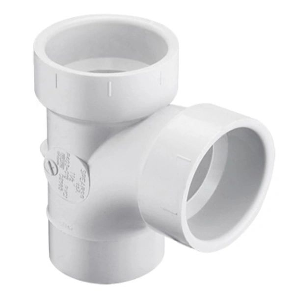 3 in PVC DWV Sanitary Tee Spigot x Hub x Hub