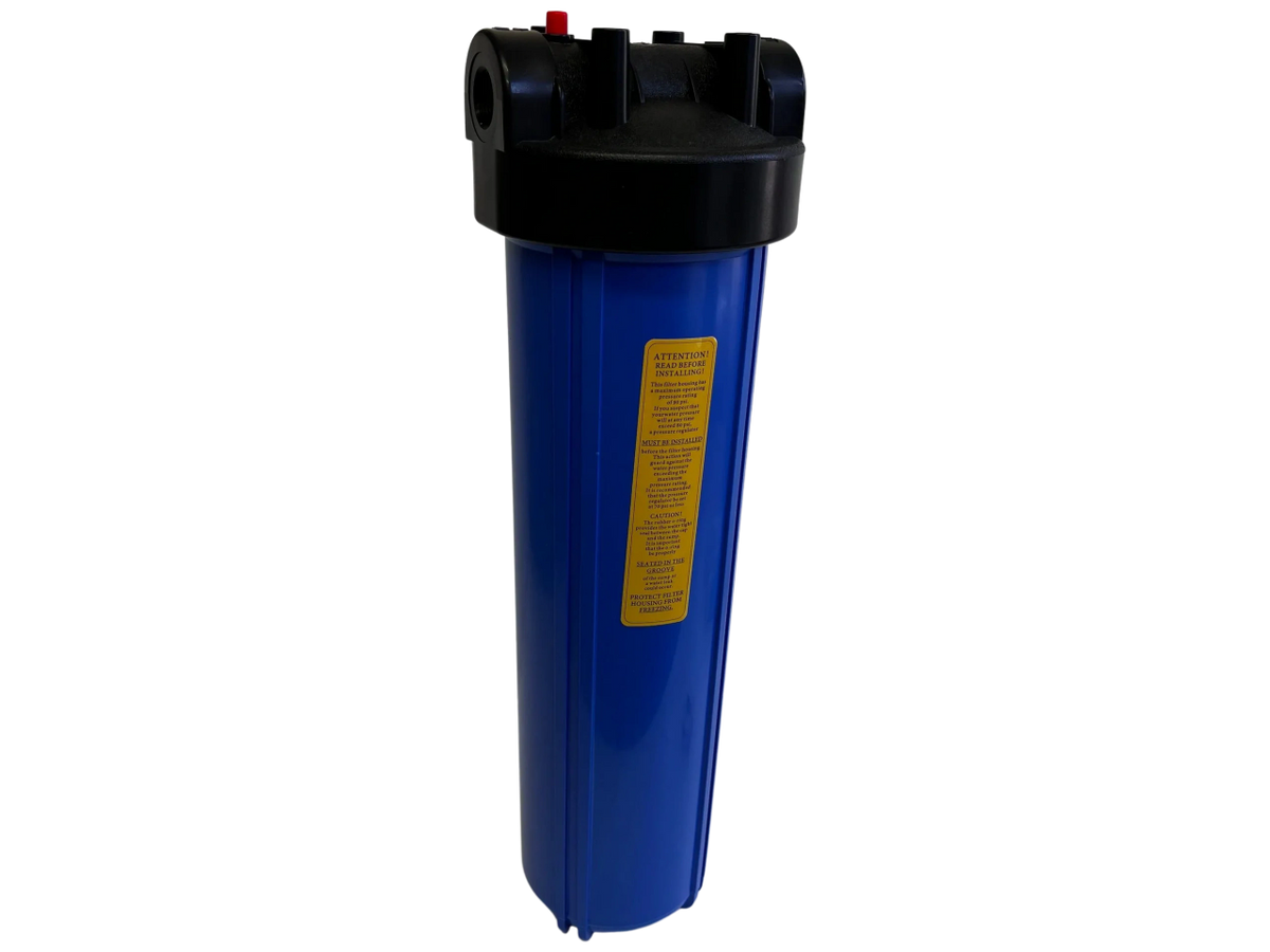 20" Big blue water filter housing and choice of media cartridge