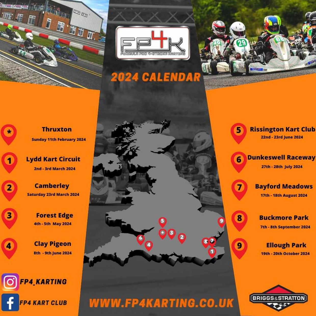 Race Calendar & Gearing