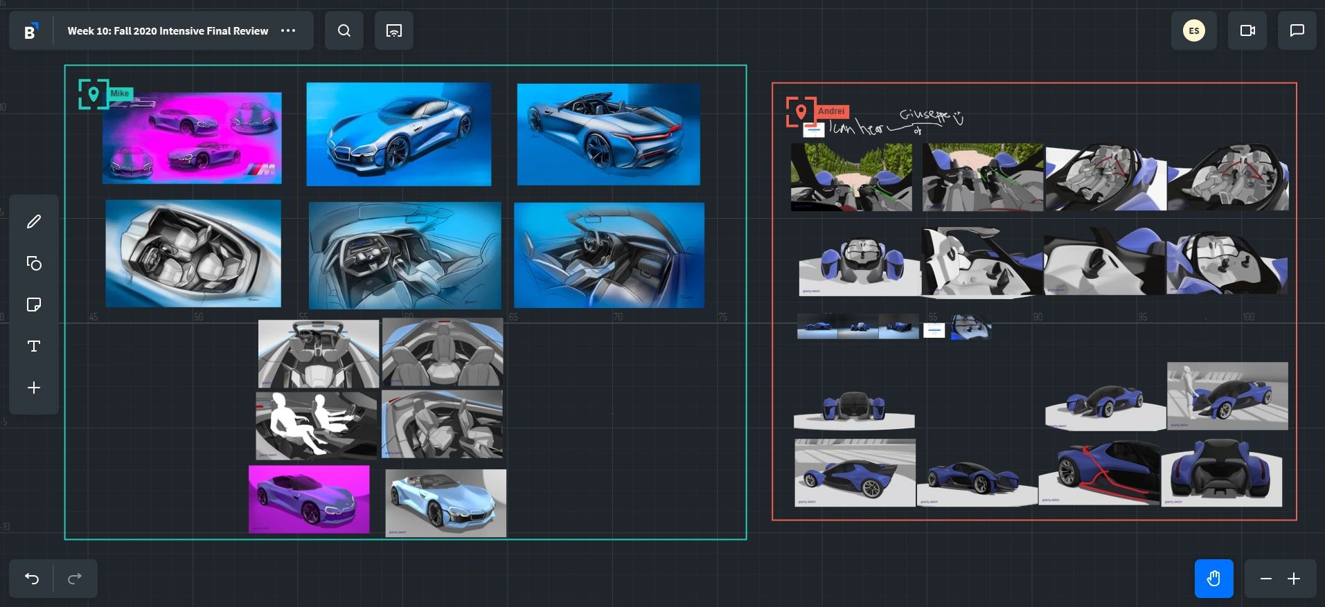 Learning Car Design With Bluescape: Our Virtual Classroom