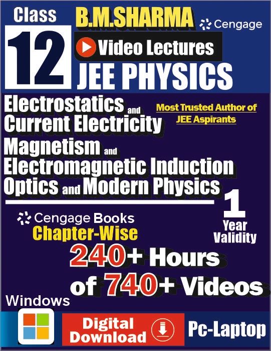 Class 12 Complete Cengage Books JEE Physics Video Lectures by BM ...