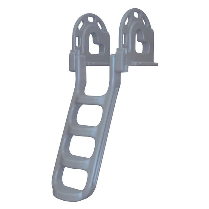 Stand Off 4 Step Flip-Up Ladder, Grey