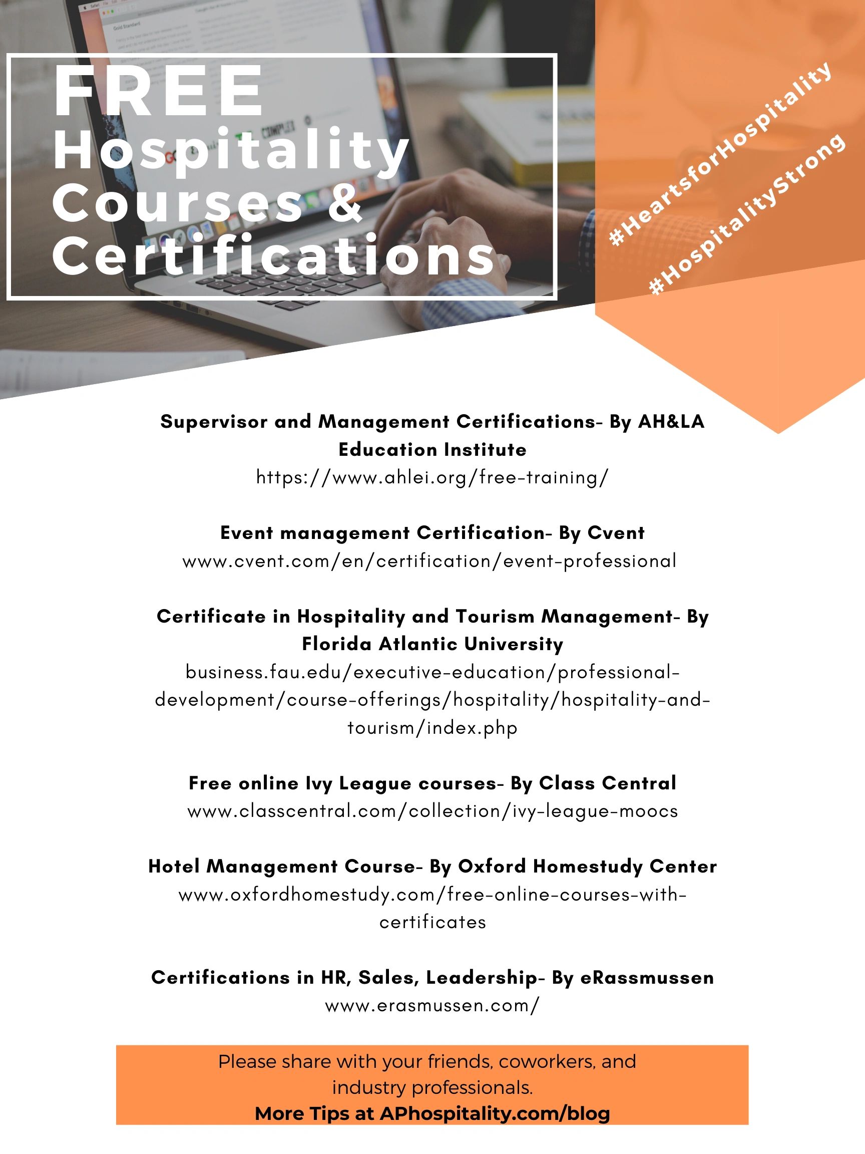 FREE Hospitality Courses & Certifications