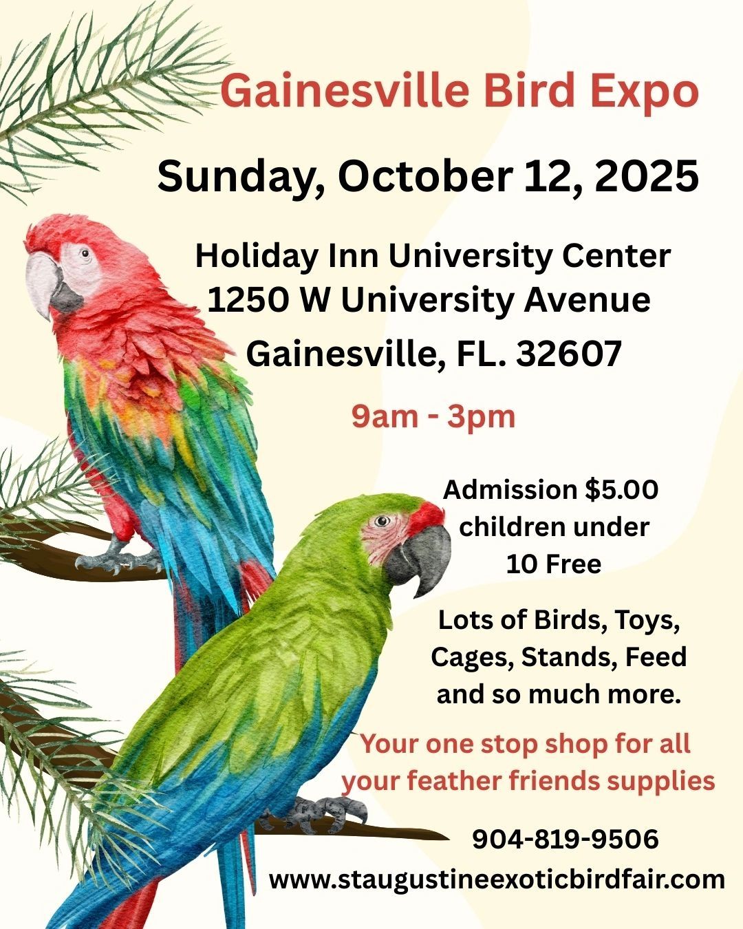 Saint Augustine Bird Expo