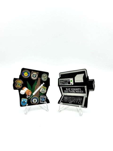 Variant Black Intox 8000 3" Glow in the Dark Challenge Coin