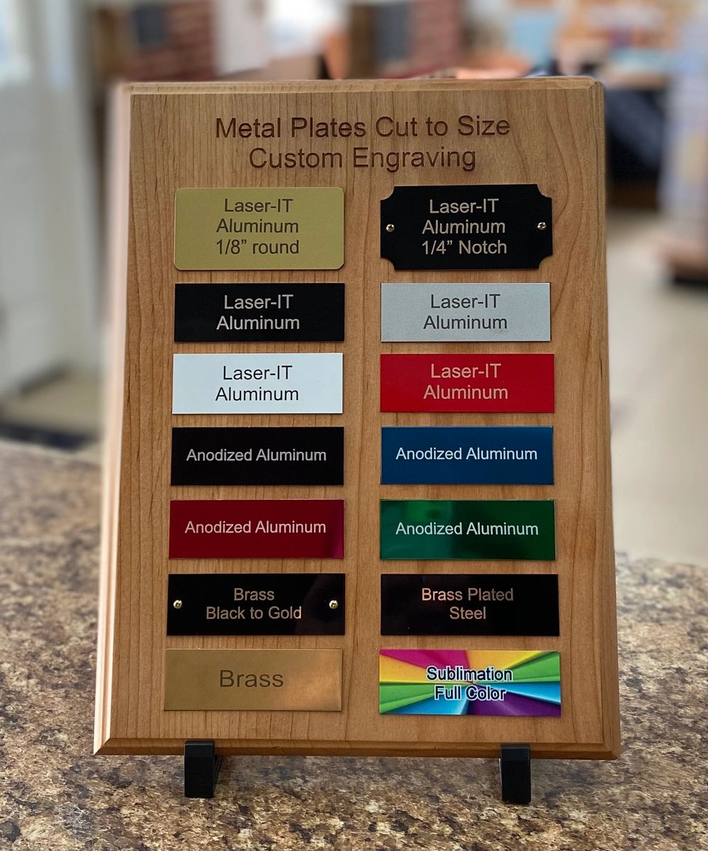 2"X3.5" Blank Laserable Metal Plates-Quantity of 25