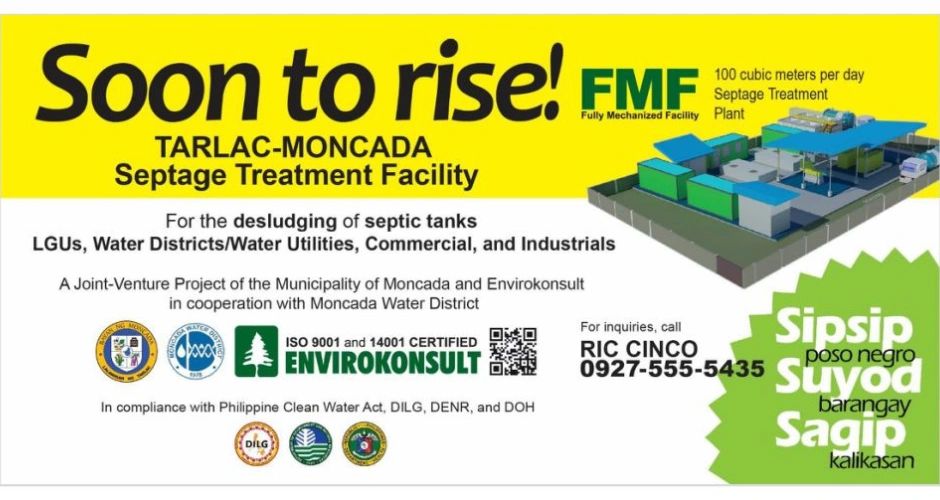 Envirokonsult builds Septage Treatment Plant in Moncada, Tarlac