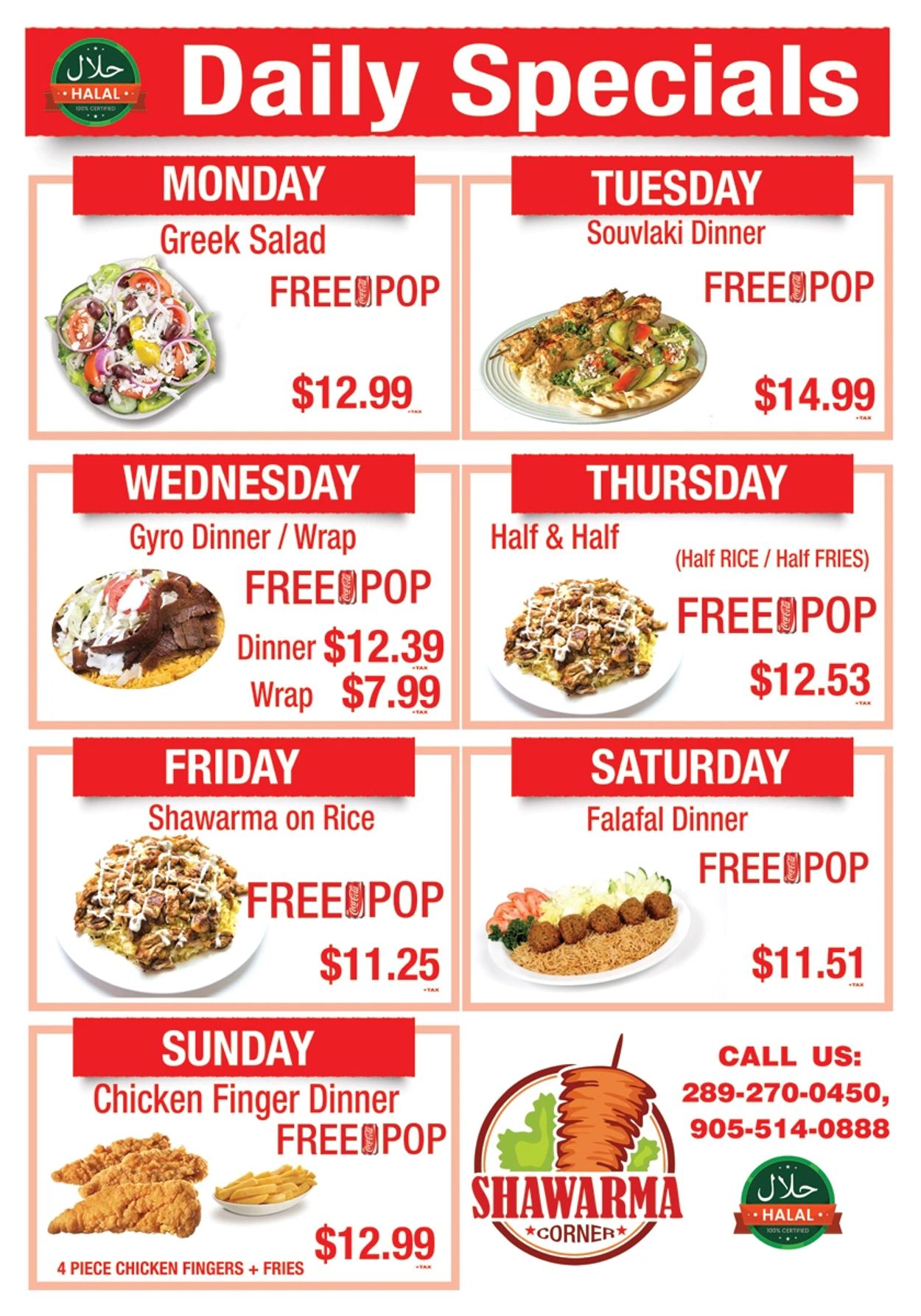SPECIALS | Shawarma Corner Milton