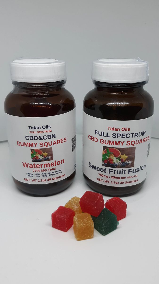 CBD/CBN 2700mg Gummy Squares 30ct