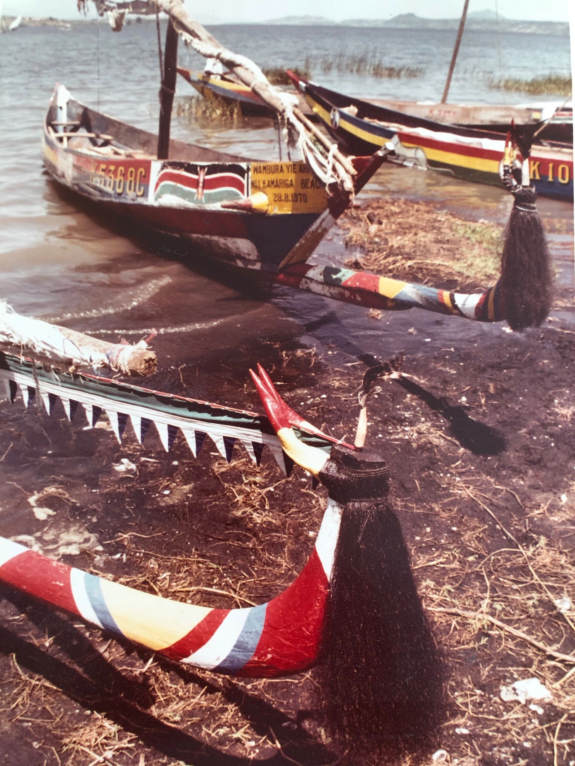 "Sese" canoes of Kikuyu Tribesmen