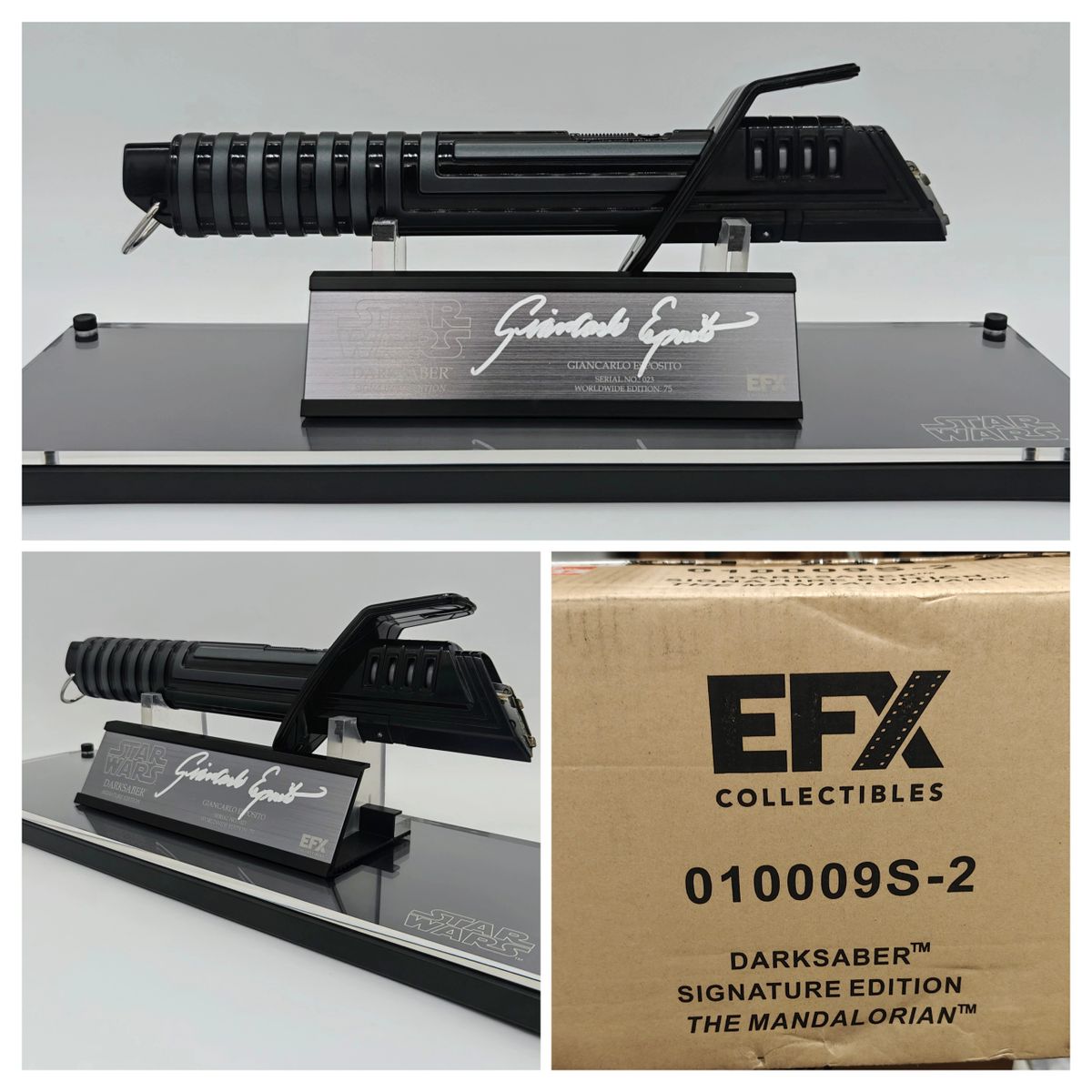 EFX Star Wars Mandalorian Giancarlo Esposito Signature Edition Dark ...