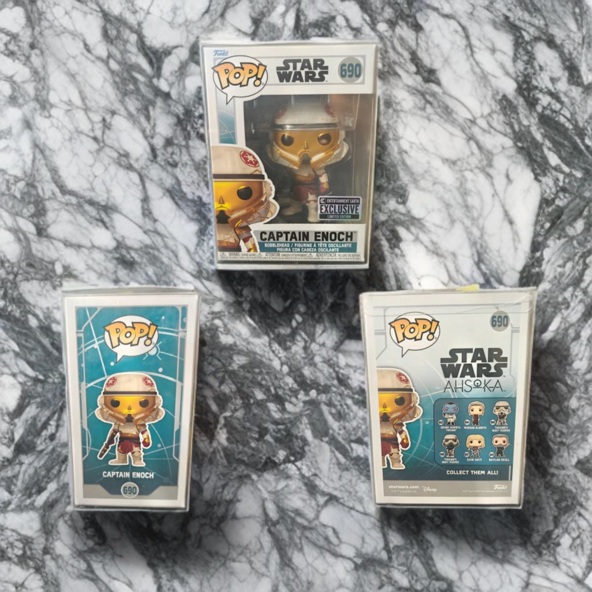 Funko Pop! Star Wars-Ahsoka-Captain Enoch #690 EE Exclusive With Protector