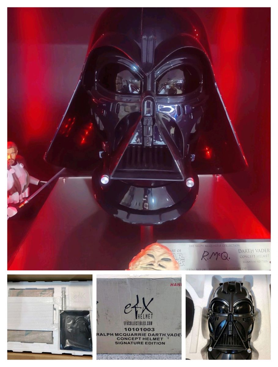 EFX Collectibles Ralph McQuarrie Darth Vader Concept Helmet Signature ...