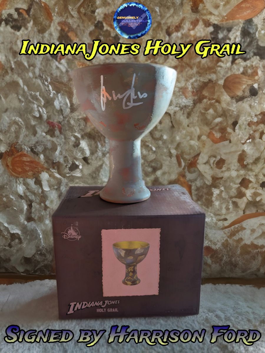 Harrison Ford Signed Holy Grail Prop Replica – Indiana Jones and the ...