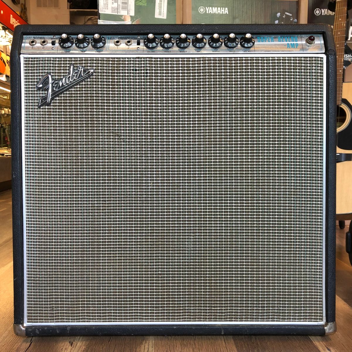 1968 Fender Super Reverb-Amp 4 x 10" 2-Channel 45-Watt Electric Guitar ...