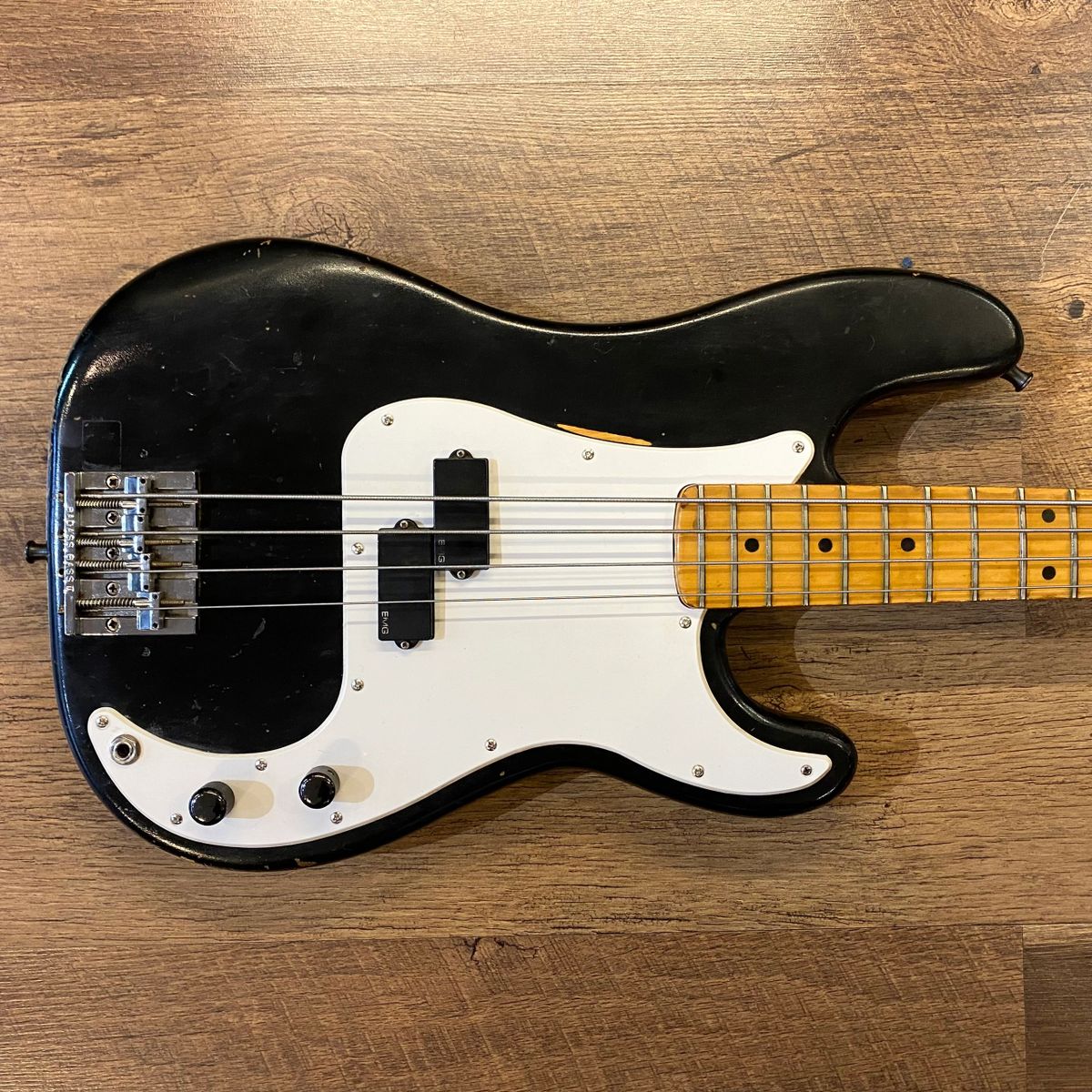1977 Fender American Precision Bass Black Finish Electric Bass Guitar ...