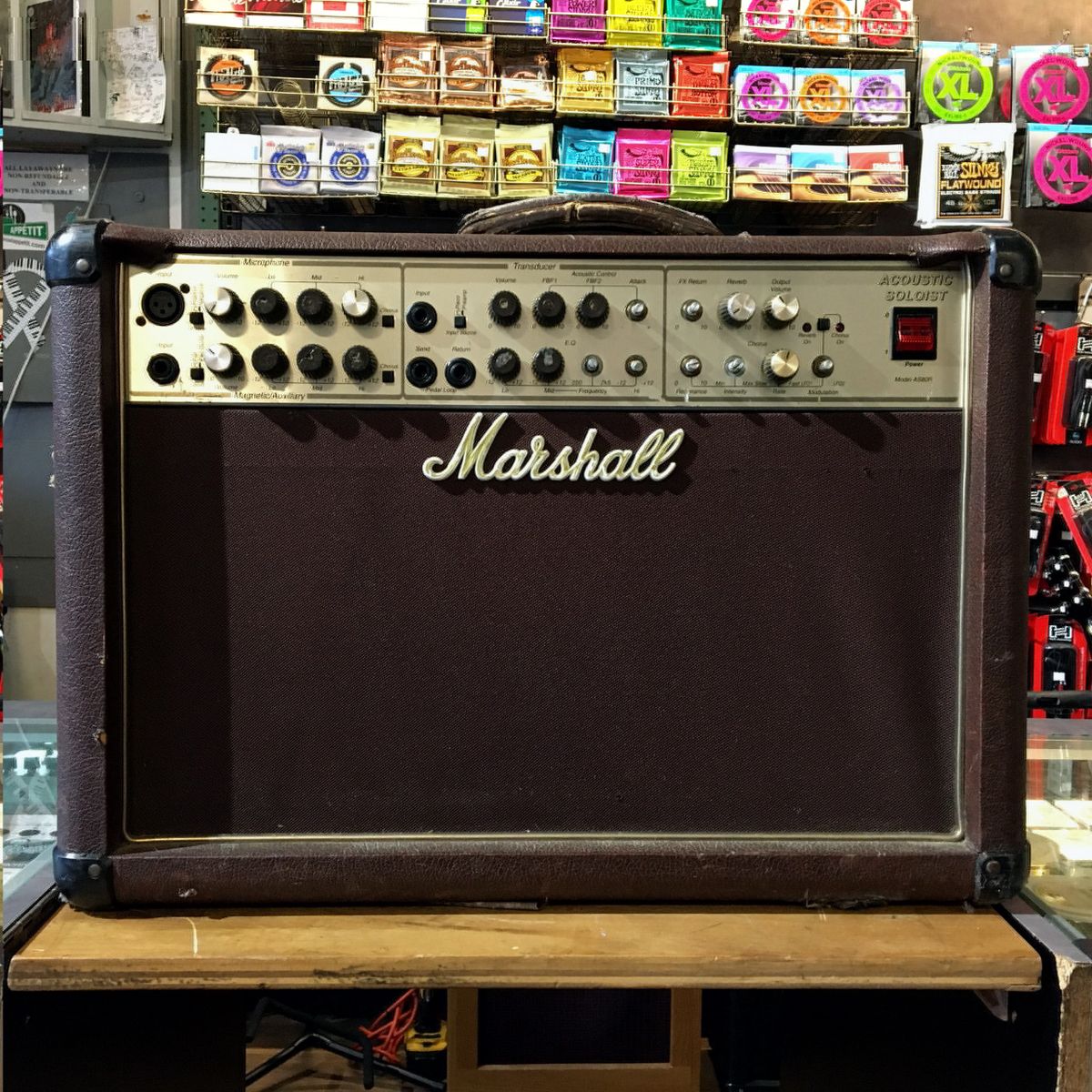 1994 Marshall Acoustic Soloist AS80R 80-Watt 2 x 10" Acoustic-Electric ...