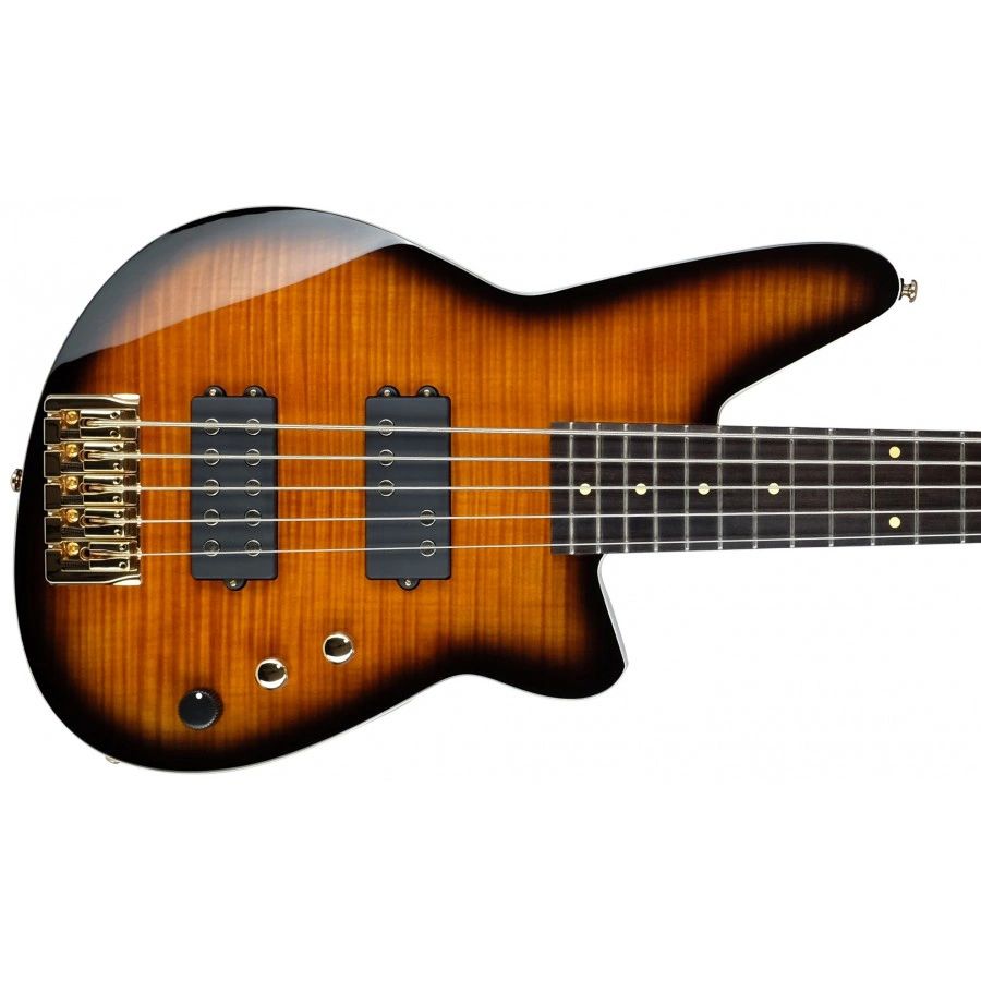 Reverend Mercalli 5 FM Gloss Coffee Burst Finish 5-String Electric Bass ...