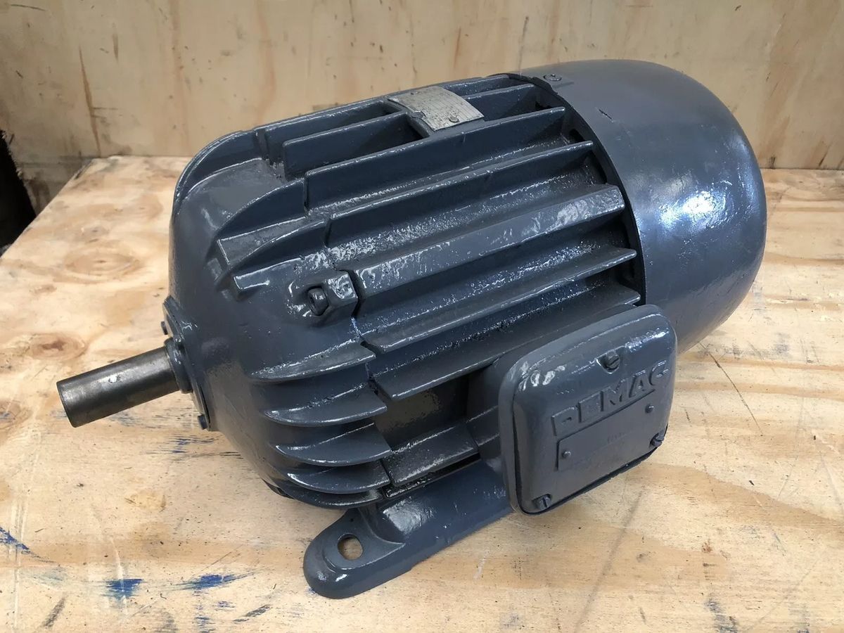 Demag Motor 3kW 1410RPM (4-Pole) 3-Phase Electric Crane Motor B3 TYPE ...
