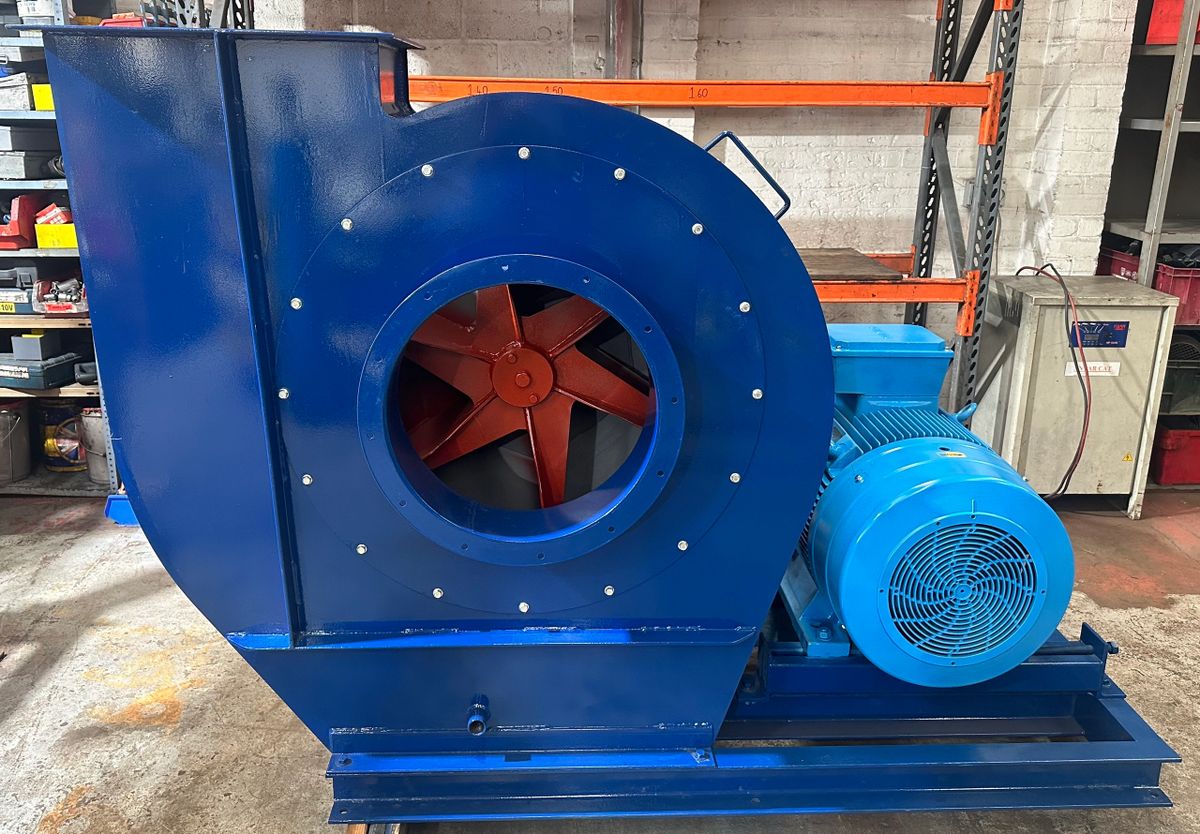 90kW Centrifugal Extractor Fan Grain Crop Blower Siemens Electric Motor ...