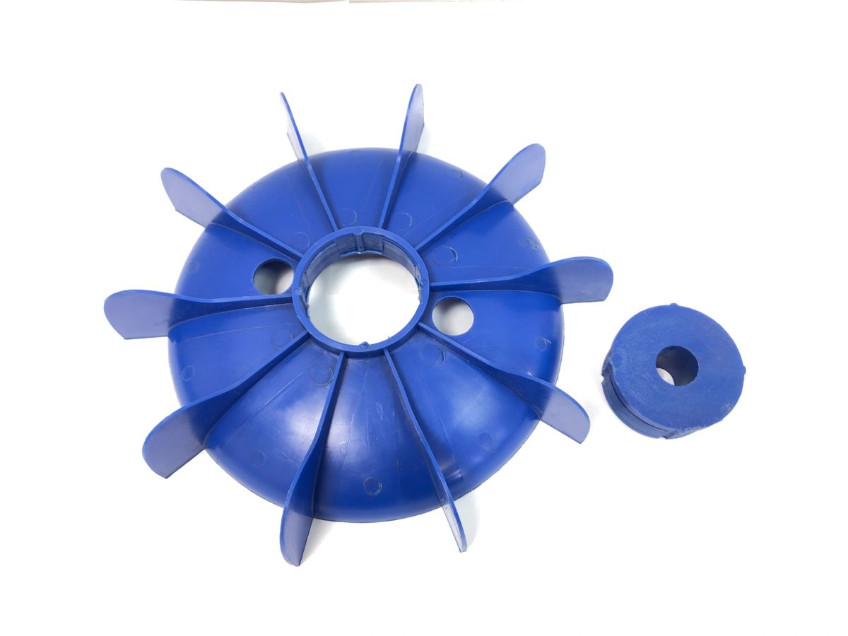 Electric Motor Plastic Cooling Fan Impeller 245mm Diameter with Bush ...