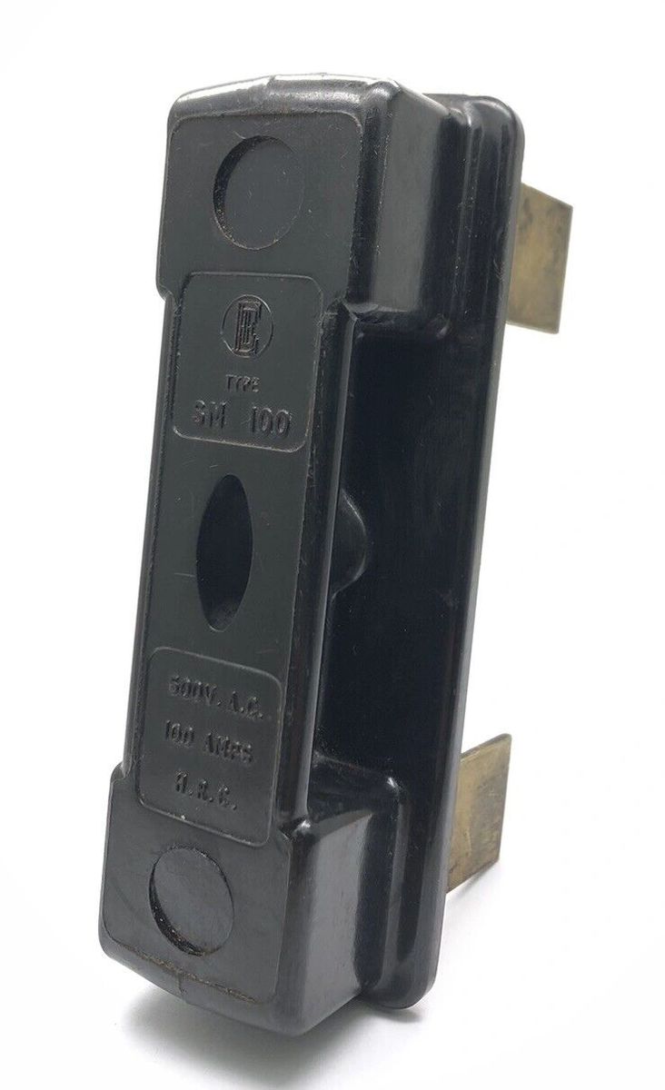 English Electric EE SM100 HRC 100Amp Fuse Carrier H.R.C 100A Fuse 500V ...