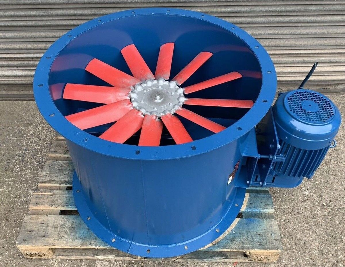 Spray Booth 5.5kW Extractor Fan Belt Driven Axial Extraction Fan 3 ...