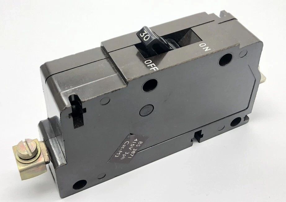 Crabtree C50 30Amp Single Pole MCB M3 Type C-50 BS3871 Circuit Breaker 30A