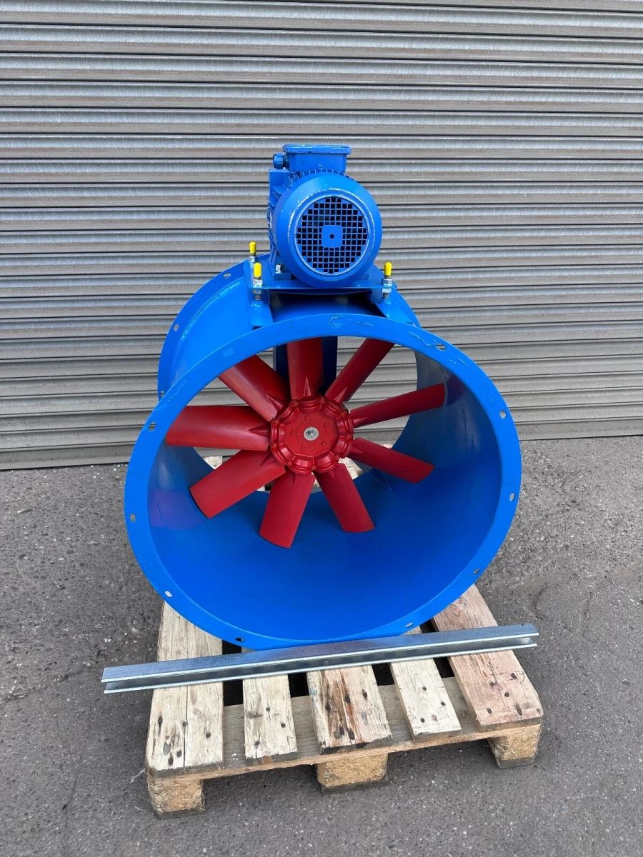 Car Spray Booth Fan 3kW 3-Phase Extractor 700mm Belt Driven Axial Fan ...
