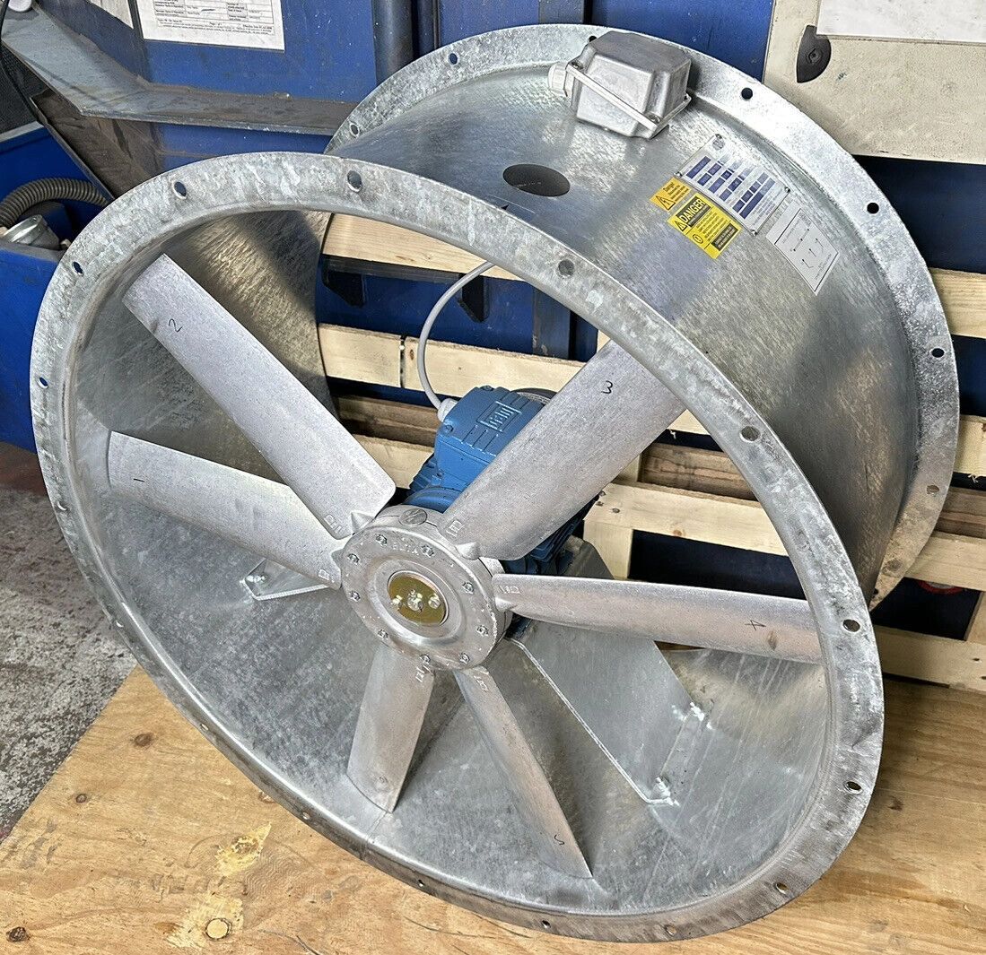ELTA Axial Extractor Fan 3-Phase 1.1kW 4-Pole WEG Electric Motor Spray ...