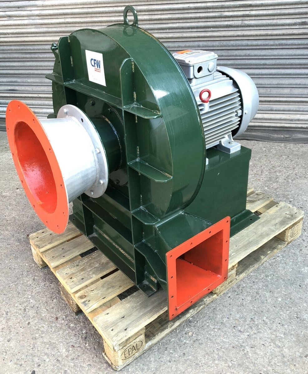 Centrifugal Blower Fan 22kW 2-Pole WEG Electric Motor Spray Booth ...