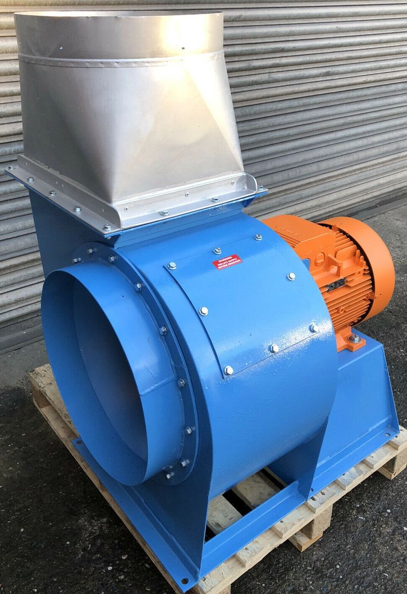 Centrifugal Blower Fan 11kW 2-Pole Electric Motor Spray Booth Extractor ...