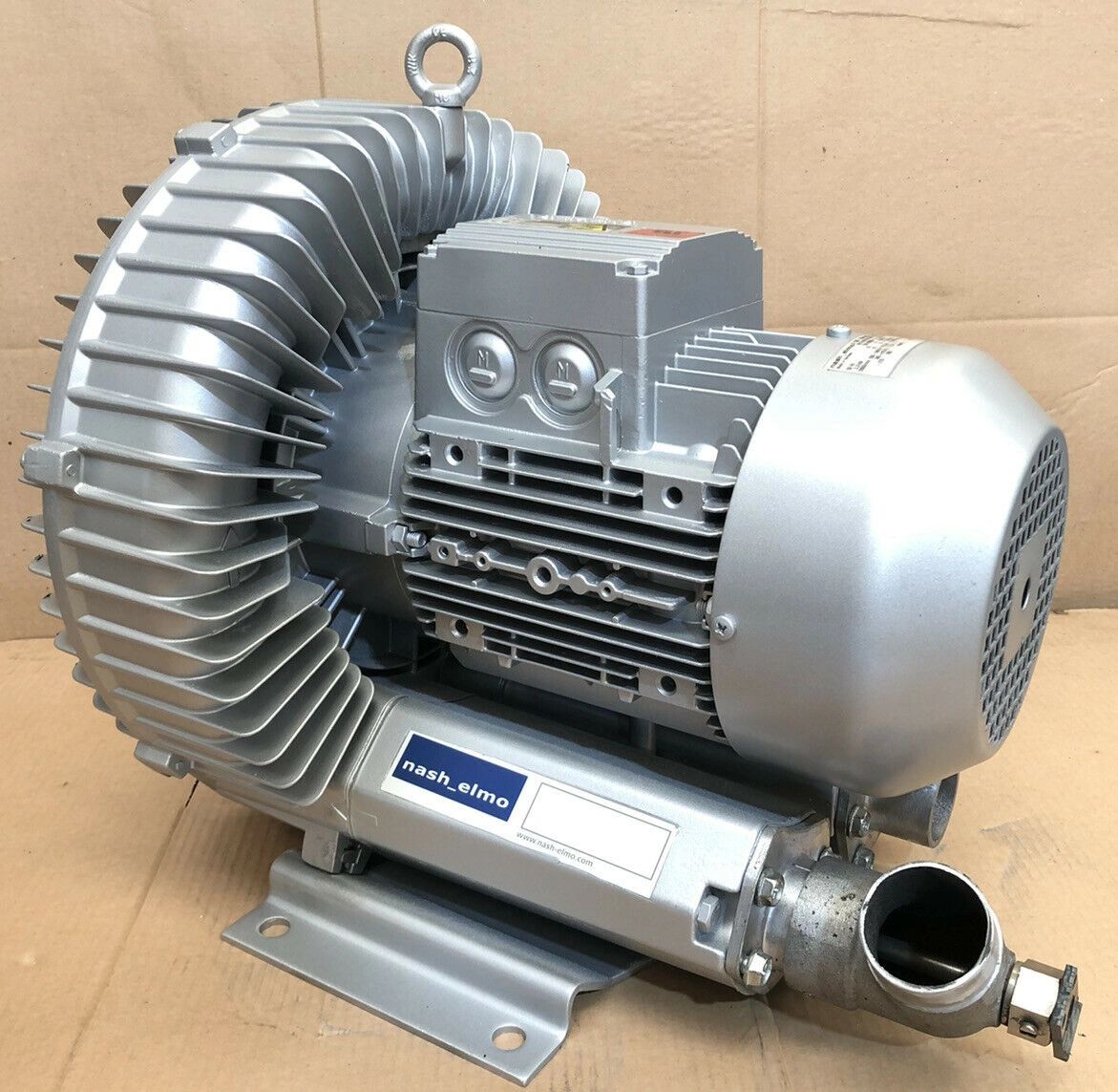NASH Elmo 3kW Side Channel Blower Vacuum Pump 3-Phase AC Electric Motor ...