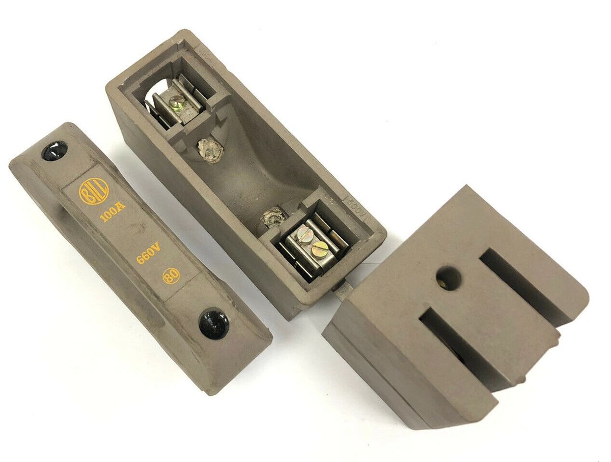 BILL Number 80 100Amp HRC 100Amp Industrial Fuse Carrier & Base ...