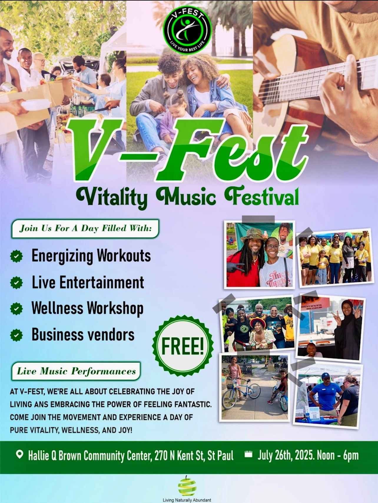 V-FEST - Festival, Black Health and Wellness, Health Equity