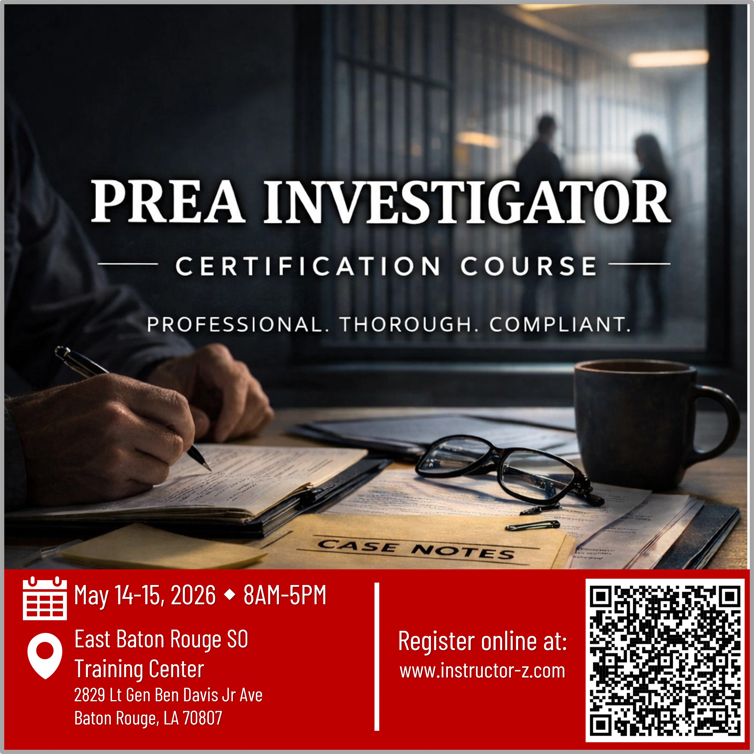 PREA Investigator Certification Course-LA