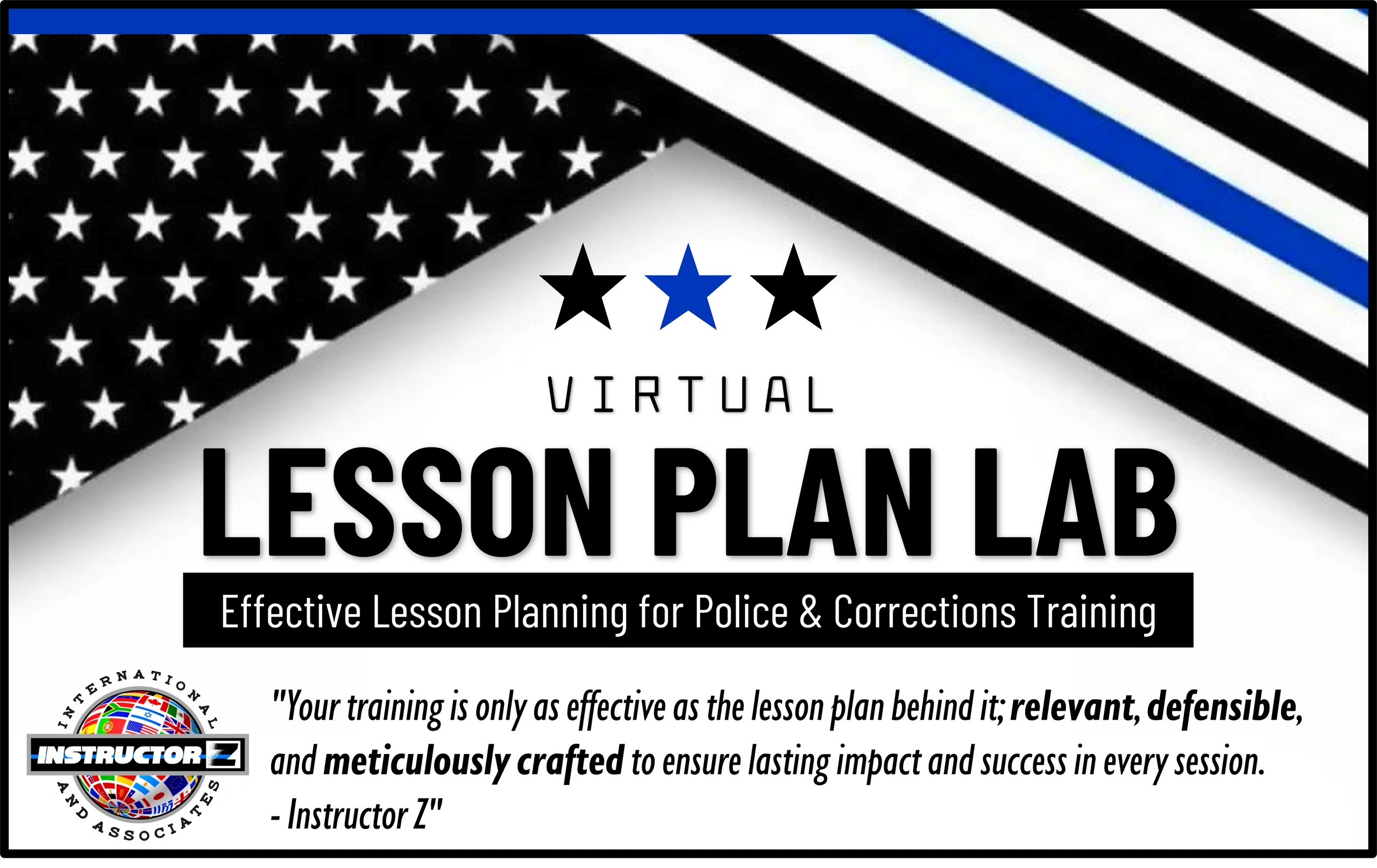 ONLINE - LESSON PLAN LAB: EFFECTIVE LESSON PLANNING FOR POLICE ...