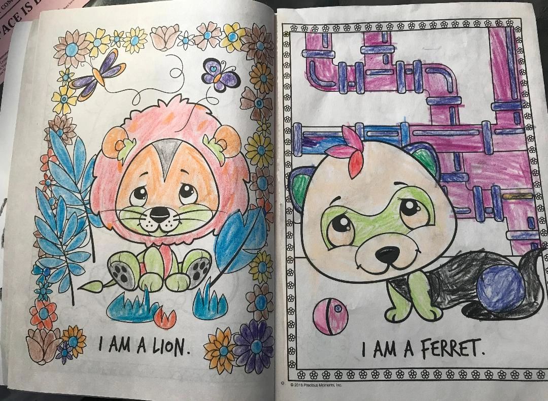 New fun idea to color in a kids coloring book