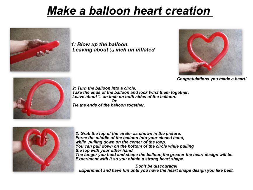 Balloon Twisters on Long Island, Learn to Make a Simple Balloon Heart ...